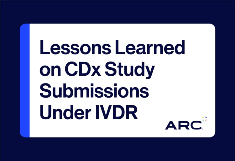 Webinar | CDx Study Submissions Under IVDR - Lessons Learned